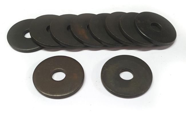 DAP 8MM STEEL BLACK WASHERS [QTY 10 ]