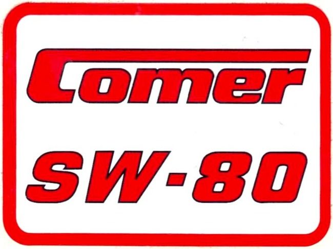 COMER S/W80 LOWER STICKER