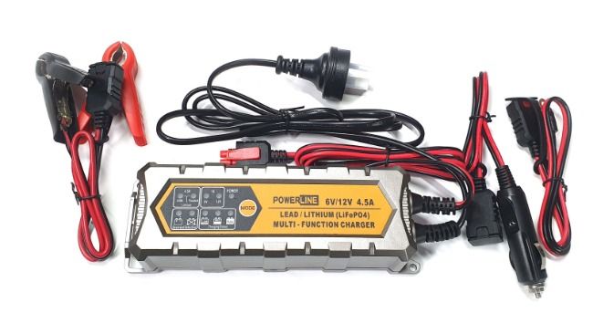GENUINE POWERLINE BATTERY CHARGER 6 VOLT-12 VOLT 4.5 AMPS SUITABLE FOR ...