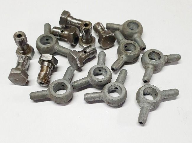 PERKINS 6-354 INJECTOR RETURN FITTINGS AND BOLTS