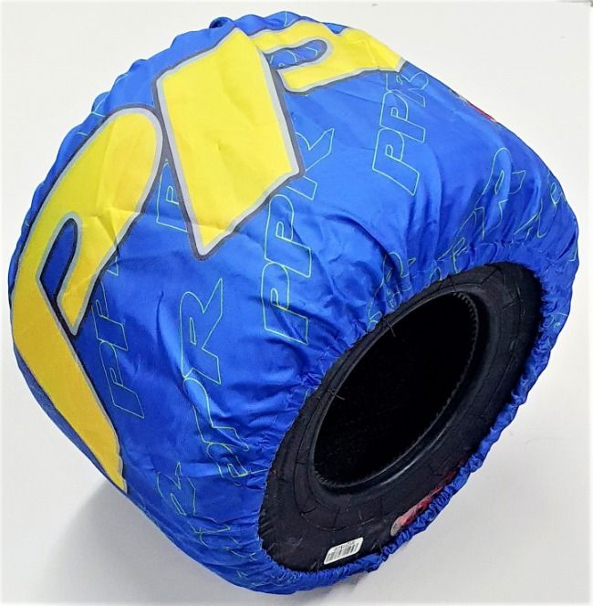 TYRE COVERS BLUE REARS ONLY [QTY 2]